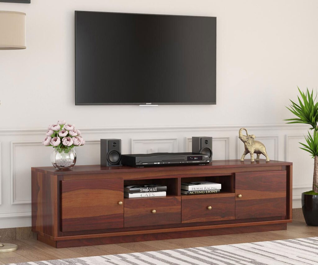 Buy ACME Celena Sheesham Wood TV Cabinet Classics Artisan - Eco Wood ...